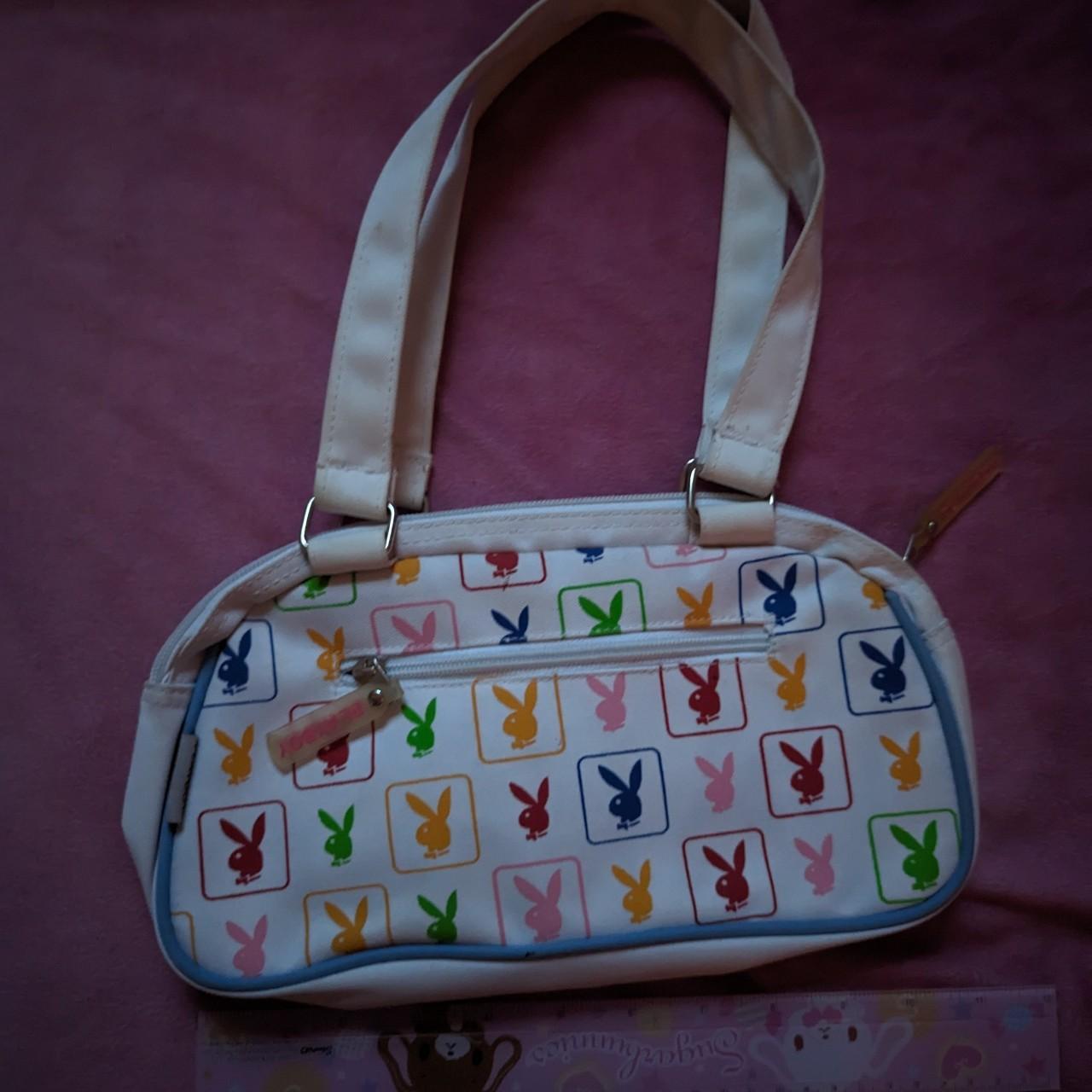 Playboy monogram bag / purse with colorful bunnies... - Depop