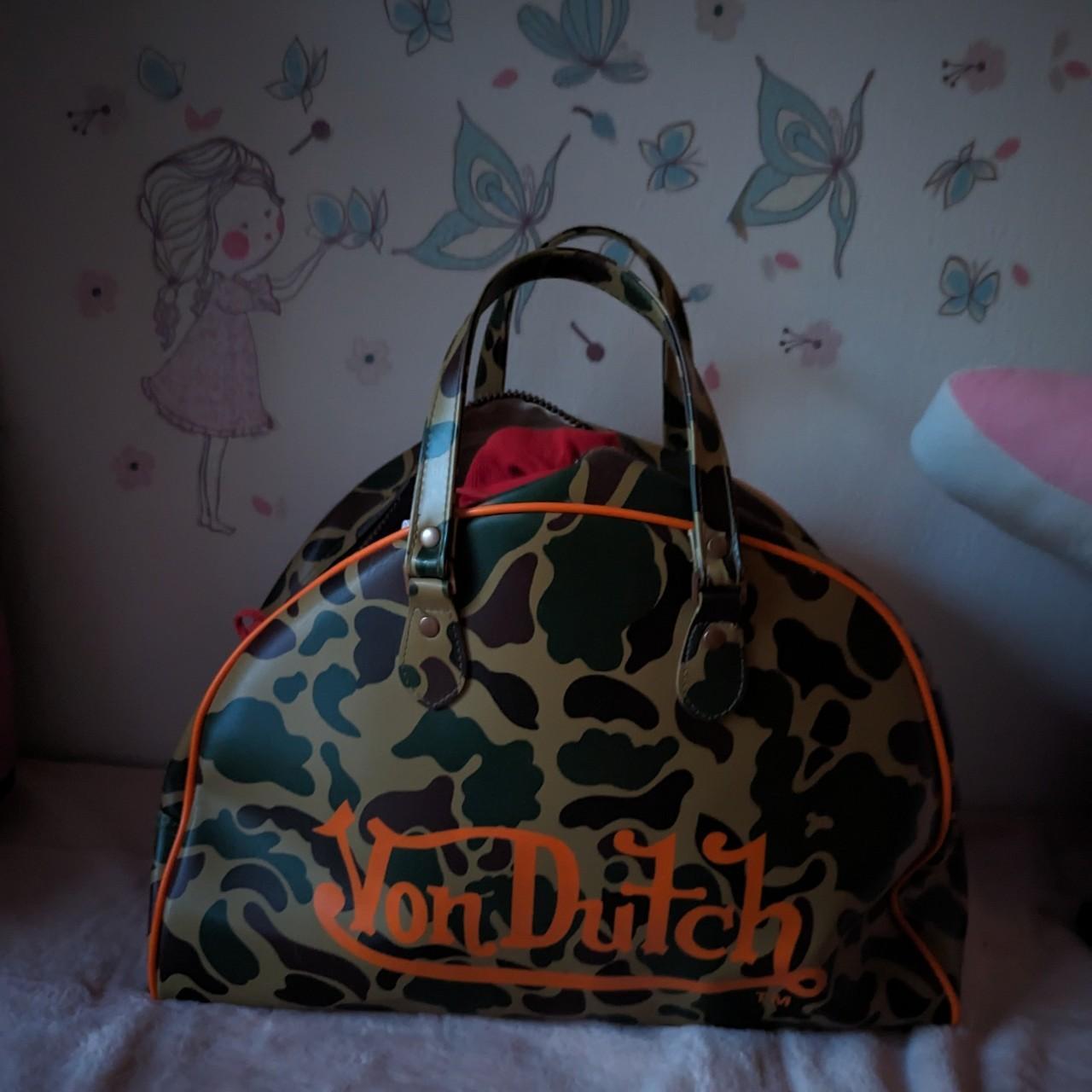 von dutch bag duffle duffel camouflage design there... - Depop