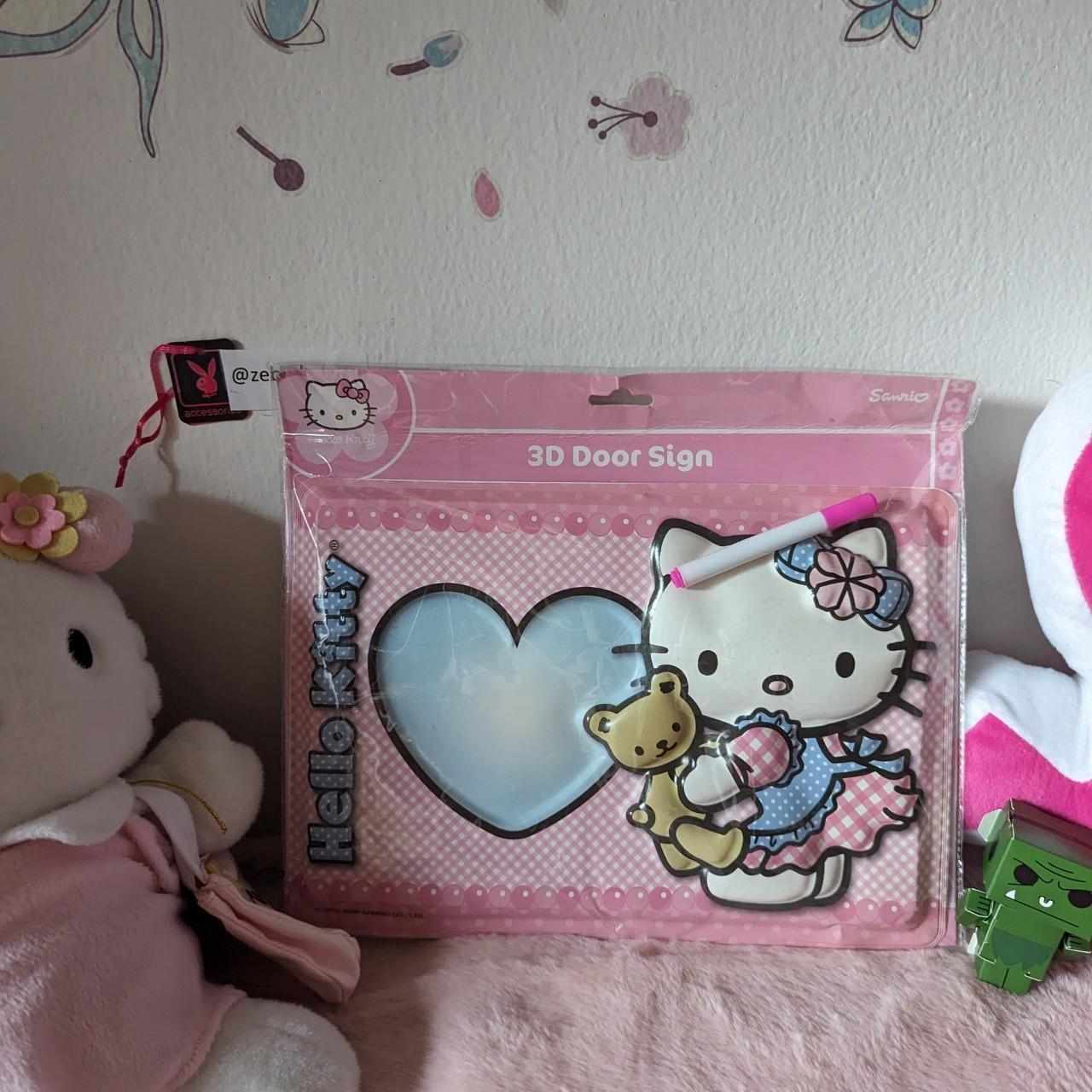 hello kitty door sign 2009 a little squished but... - Depop