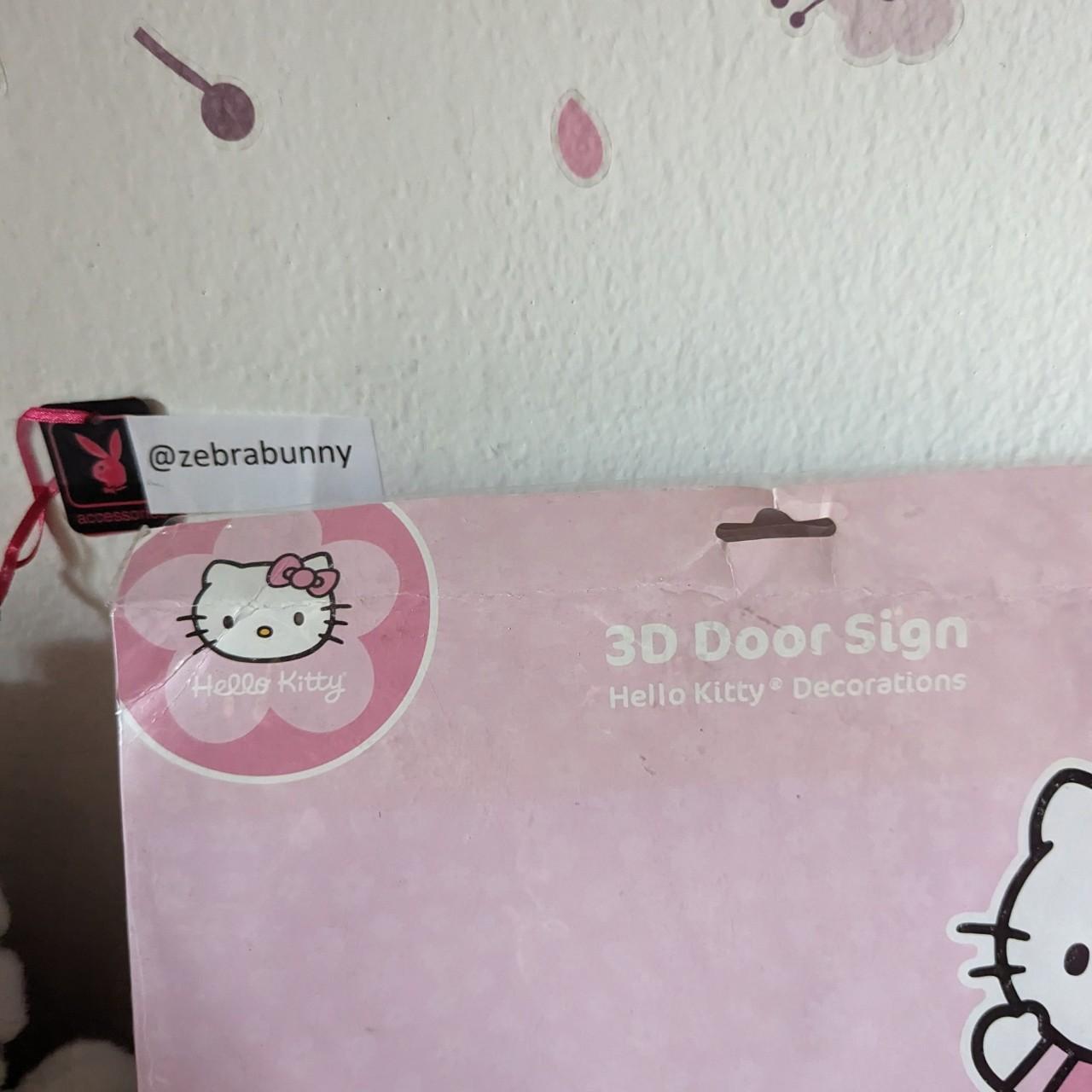hello kitty door sign 2009 a little squished but... - Depop