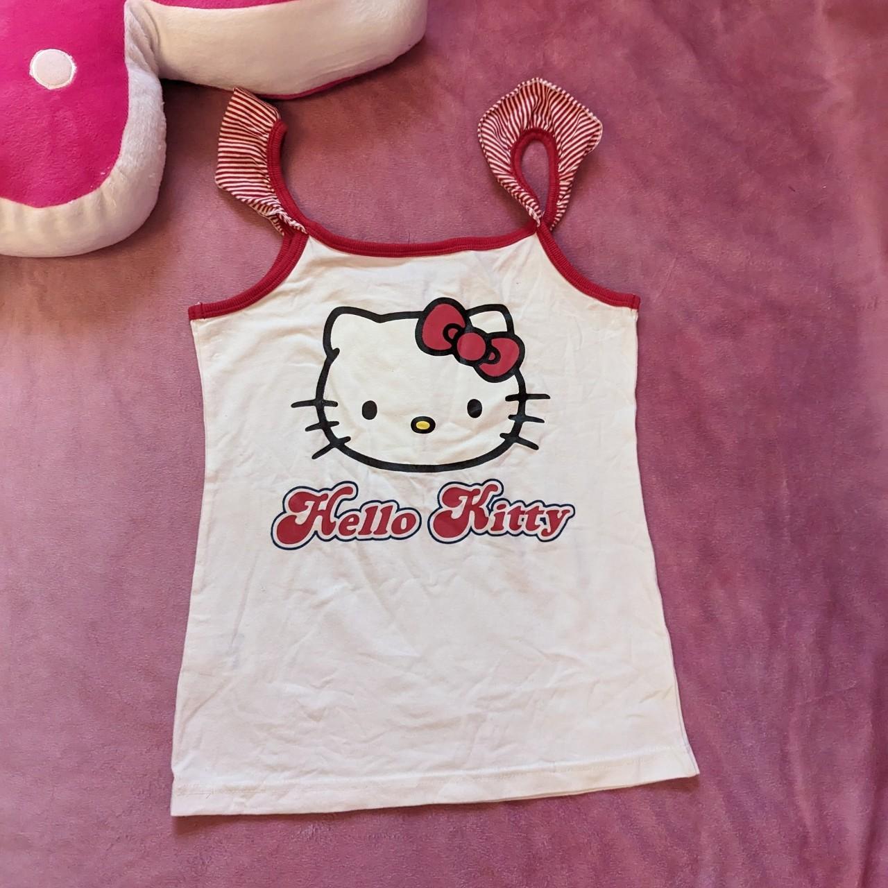 hello kitty tank top est s. I think the kitty design... - Depop