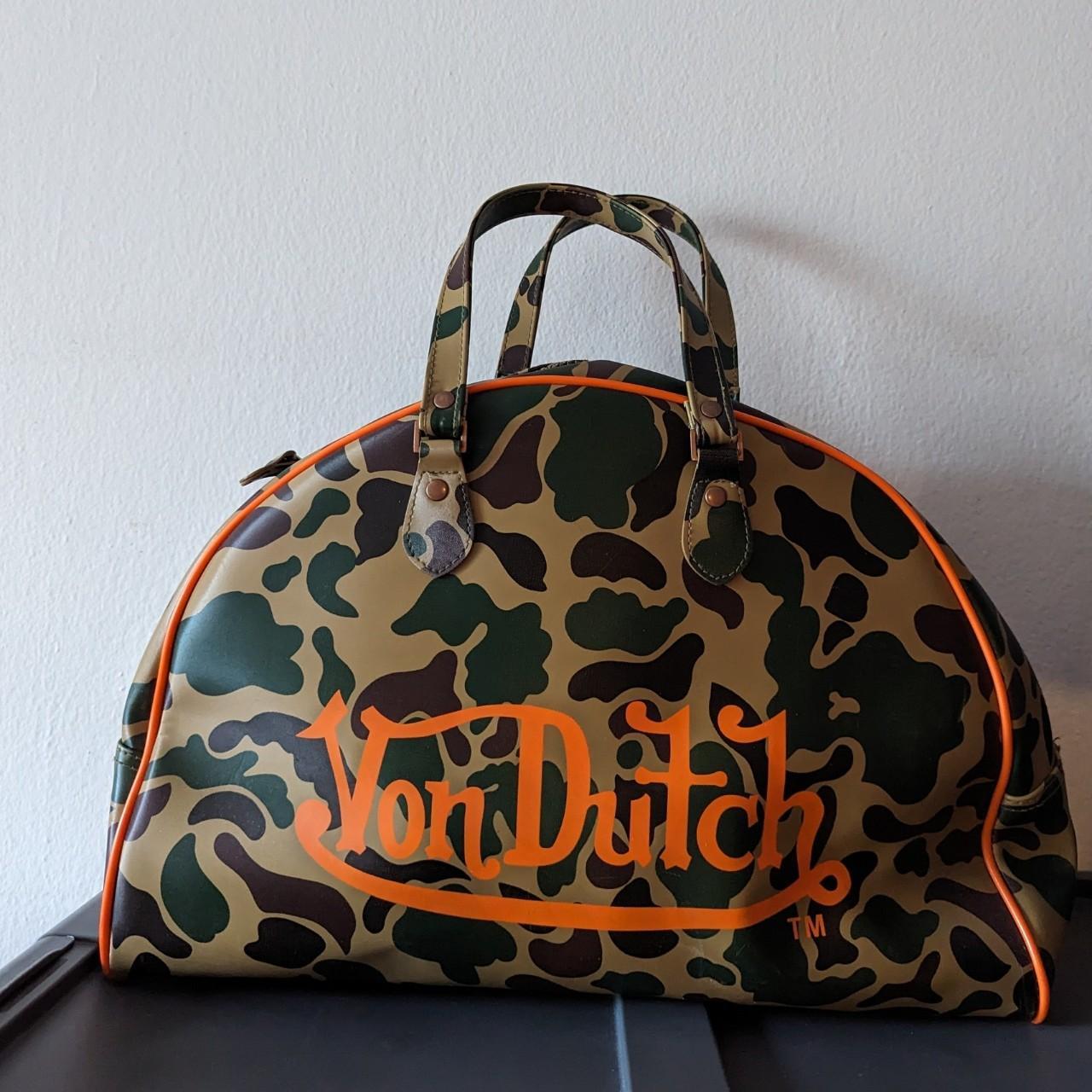 von dutch bag duffle duffel camouflage design there... - Depop
