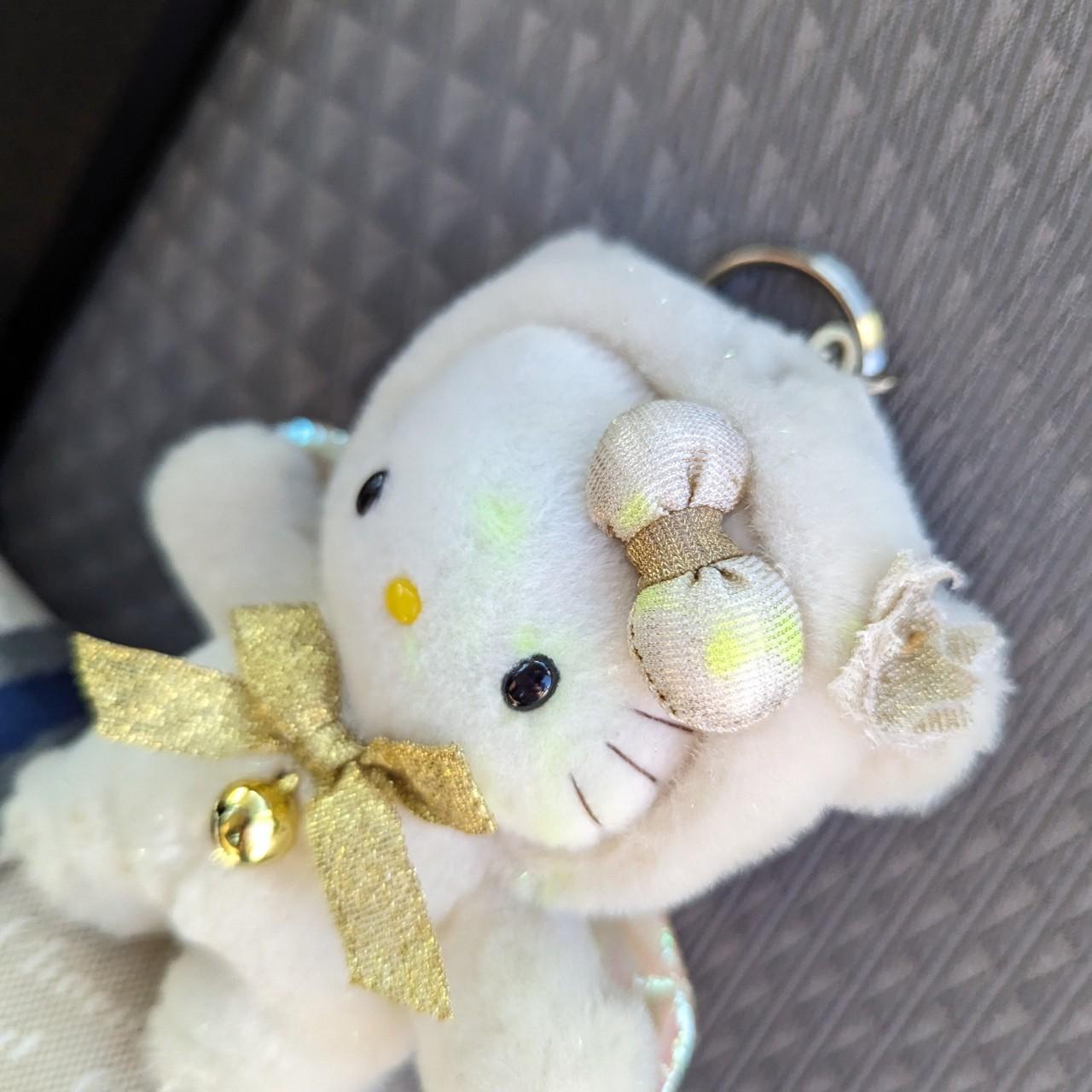 hello kitty teddy bear plush keychain has... - Depop