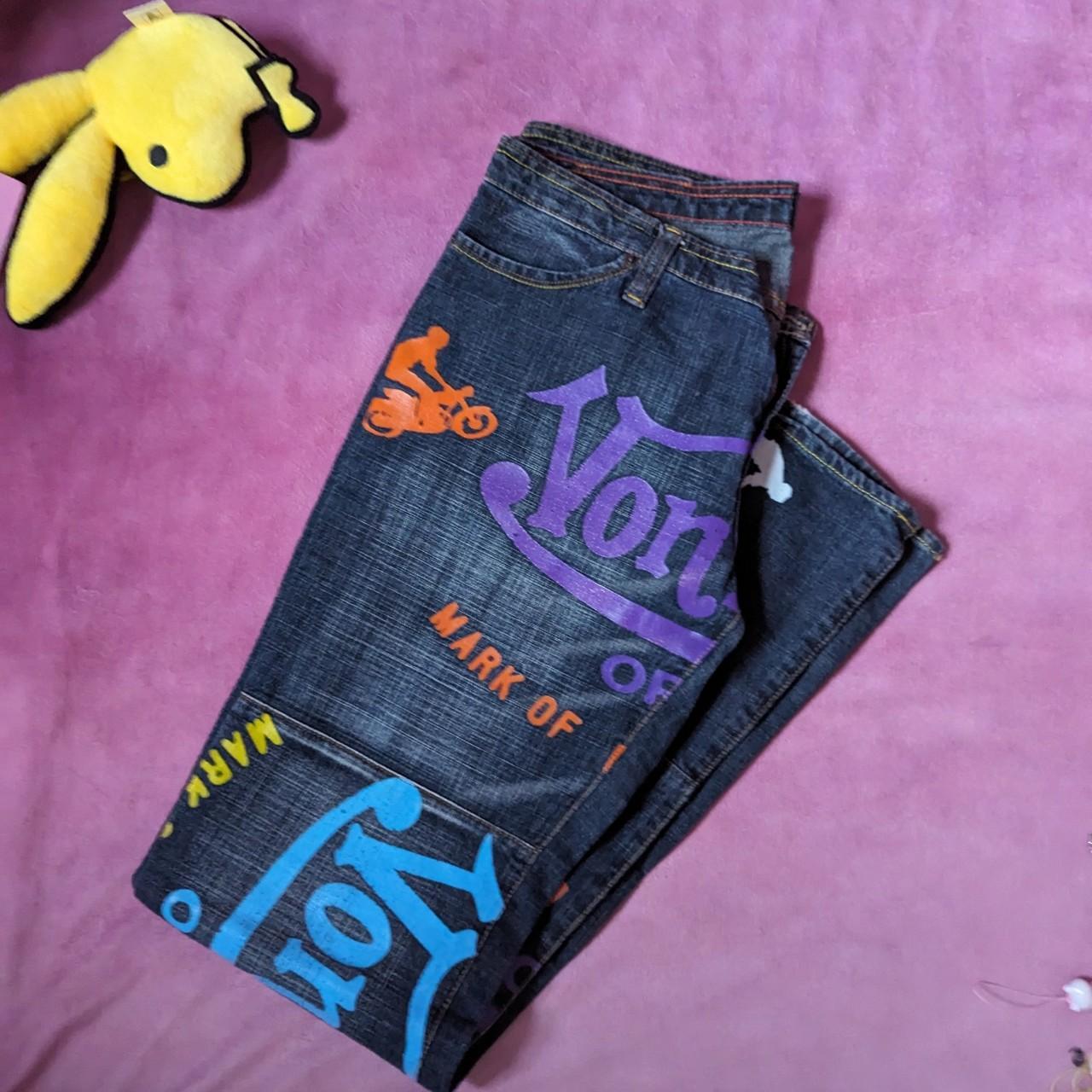 Von Dutch jeans pants, size 30 estimated large all... - Depop