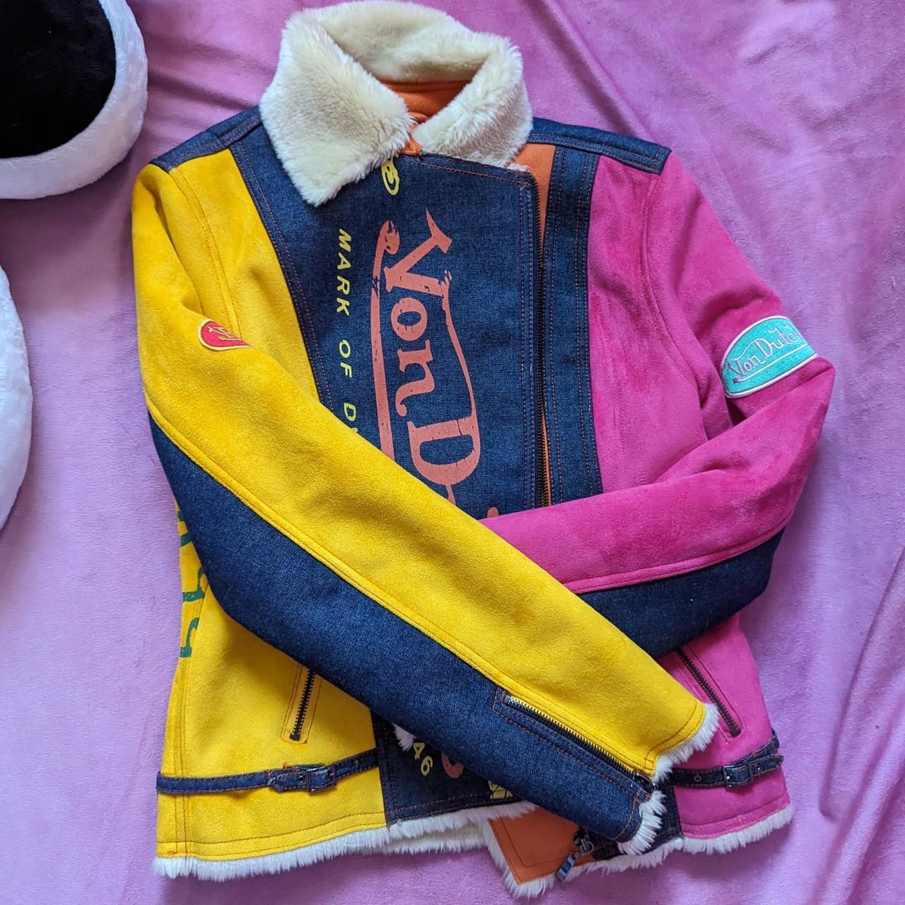 Von dutch jacket size L fur is soft some people... - Depop