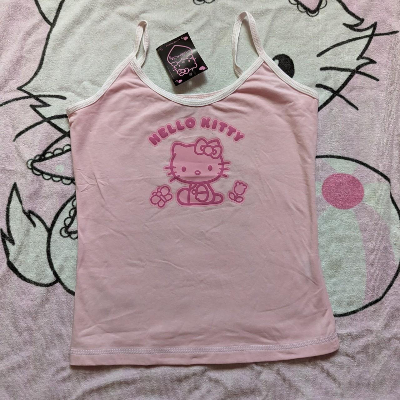 hello kitty tank top Tag size M est s see the second... - Depop