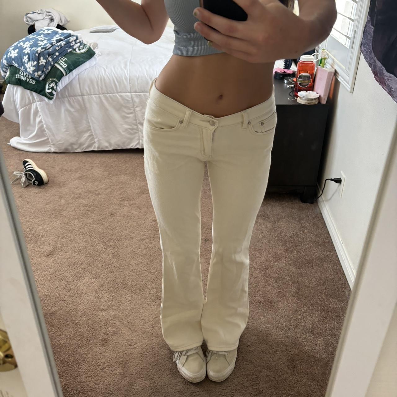 Edikted Crème Pants - Depop