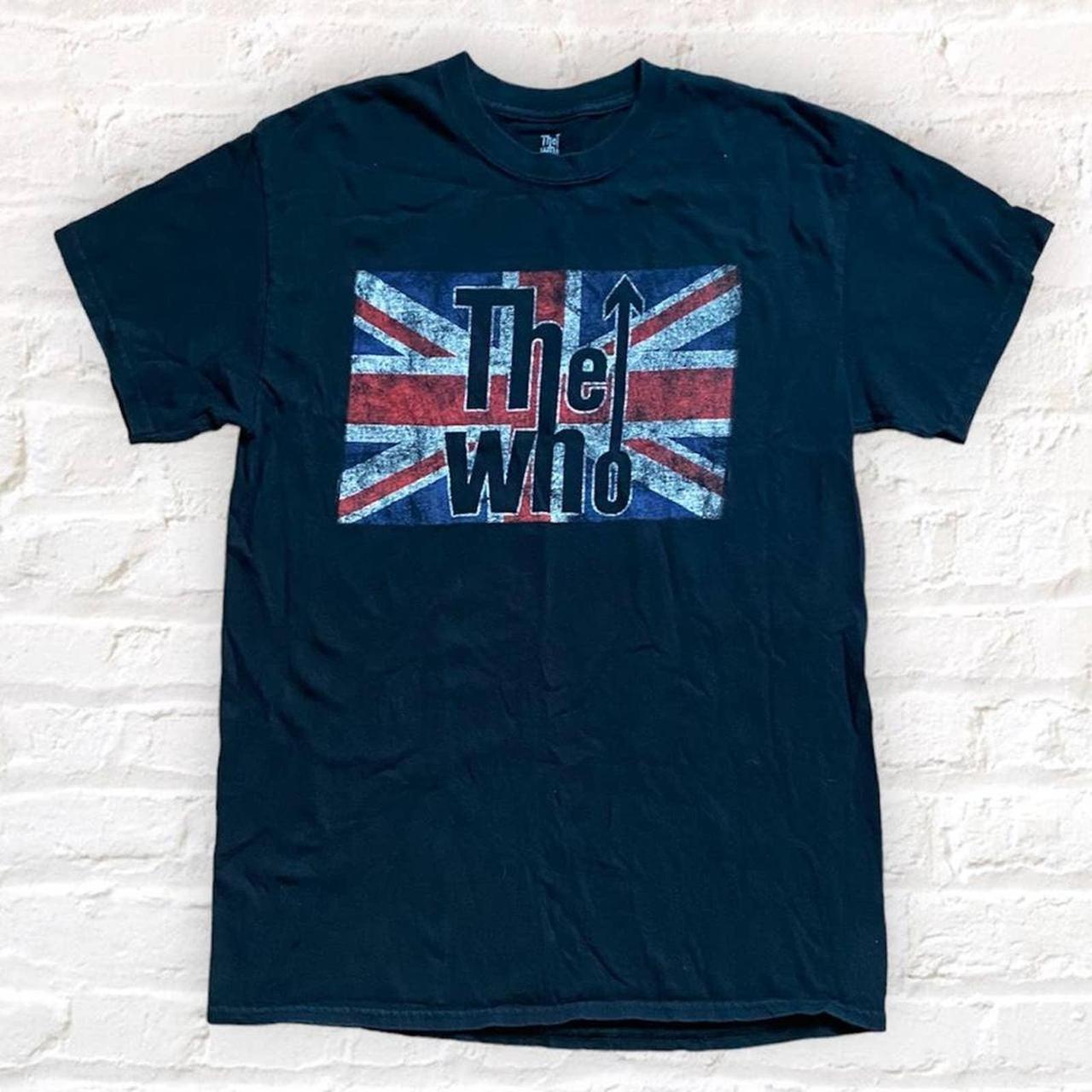 The Who flag band tee. Black size medium. Great used... - Depop