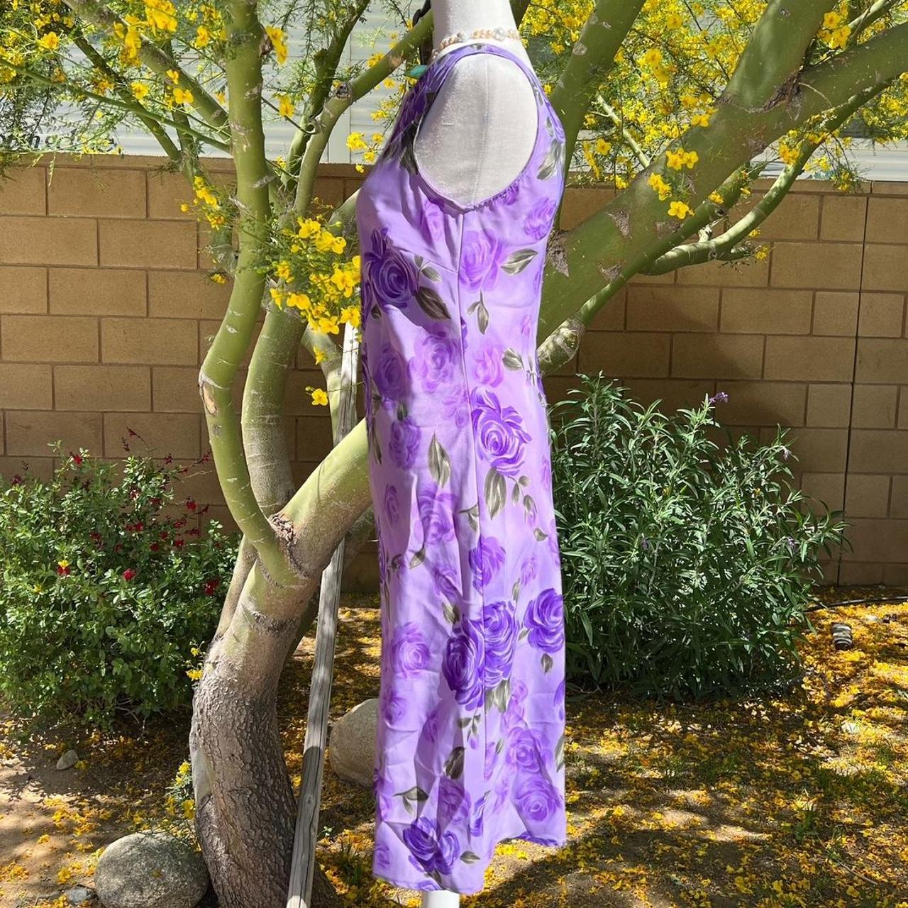 Y2k Sheer Mesh Lined Digital Print Floral Low Back Depop