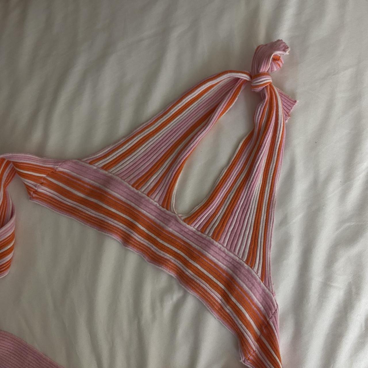 super cute and colorful halter tie top! there’s... - Depop