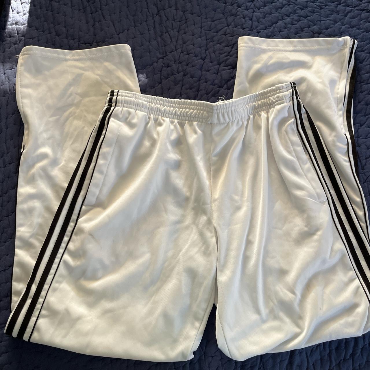 Adidas Men's White Joggers-tracksuits | Depop