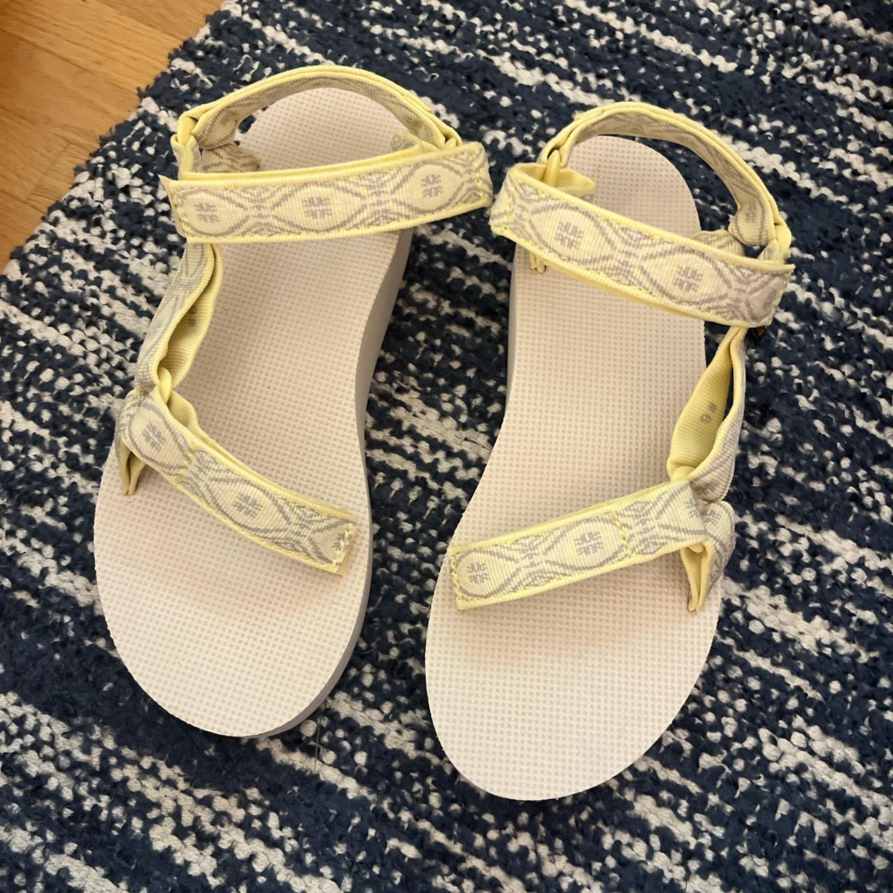 TEVA worn 2 times only once outside platform and... - Depop