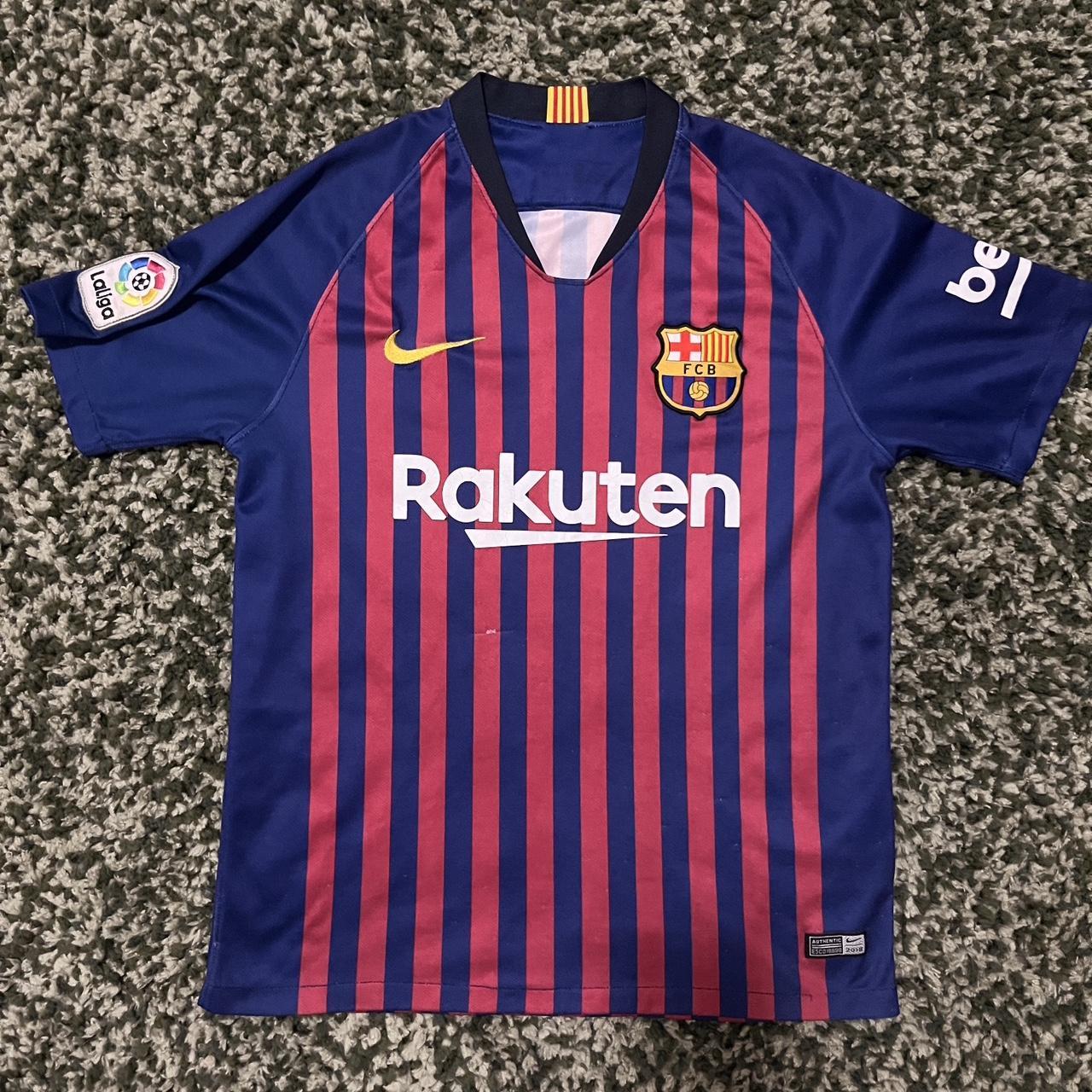 2018 Messi Barca Kit Jersey -size small -small... - Depop