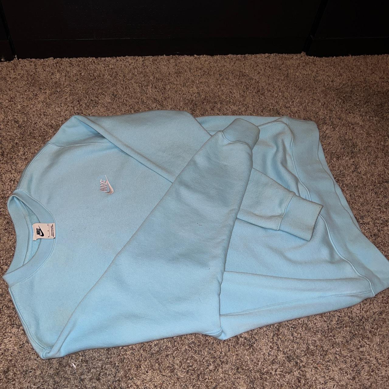 Light blue Nike crewneck Size Medium #Nike - Depop