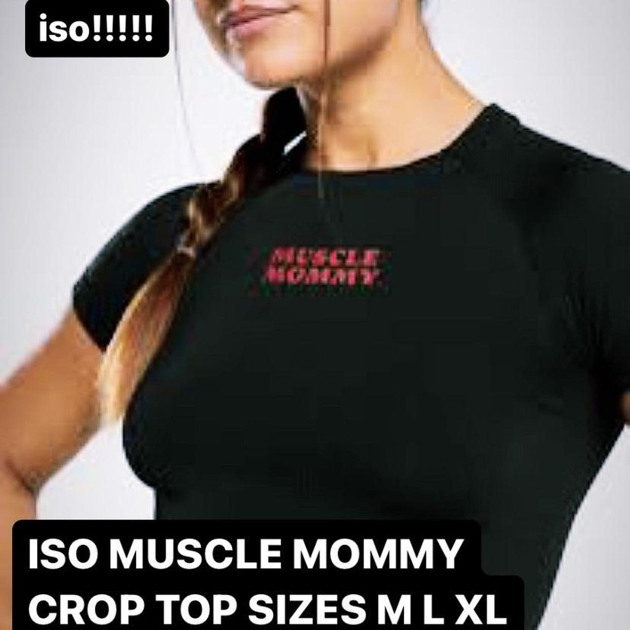 ISO ISO!!!!! Gymshark Muscle Mommy crop top in... - Depop