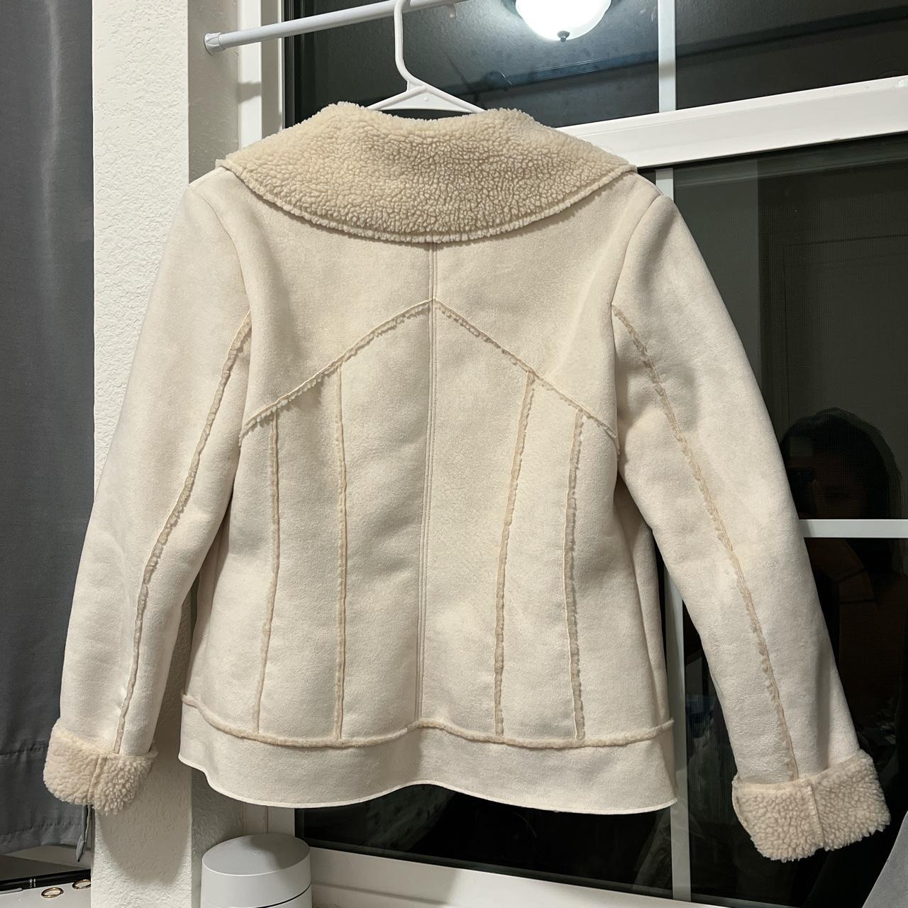 Perfect winter faux fur Sherpa lined jacket Slavic... - Depop