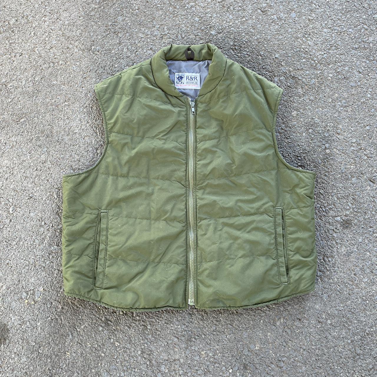 Vintage Military Light Puffer Vest Inner Lining With Depop