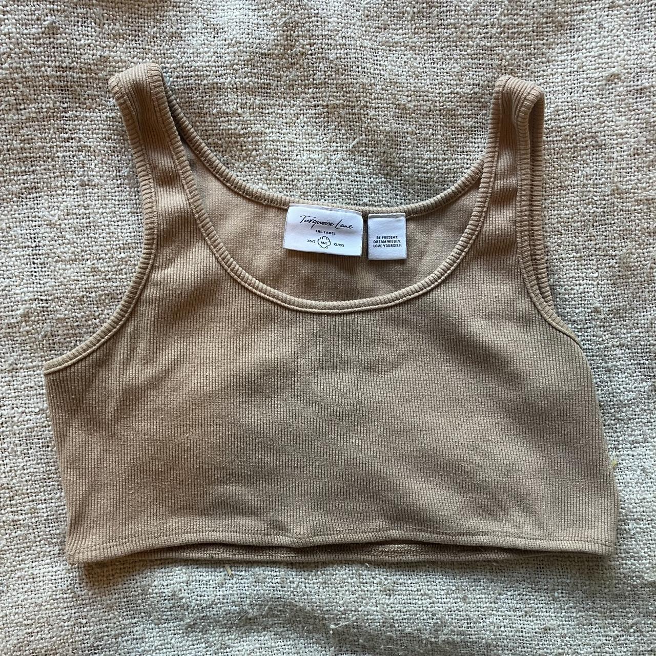 Turquoise Lane the Label Crop Top 🌀 Labelled size... | Depop