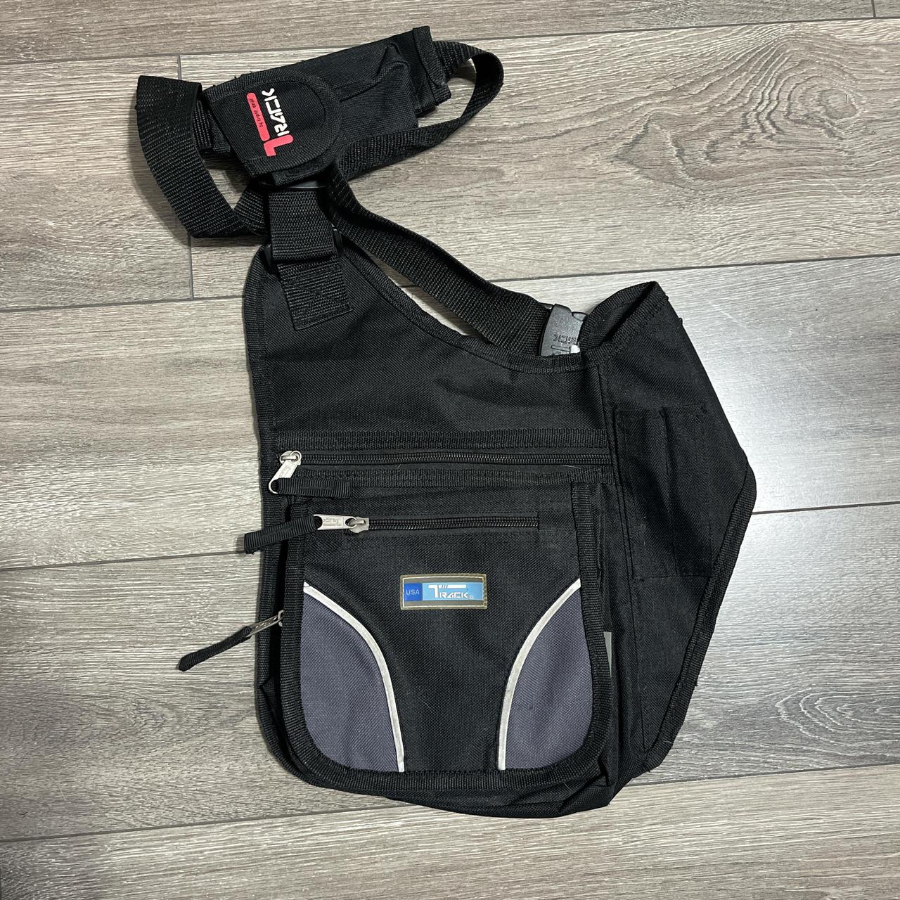 Track by triple gear cross-body bag -great... - Depop