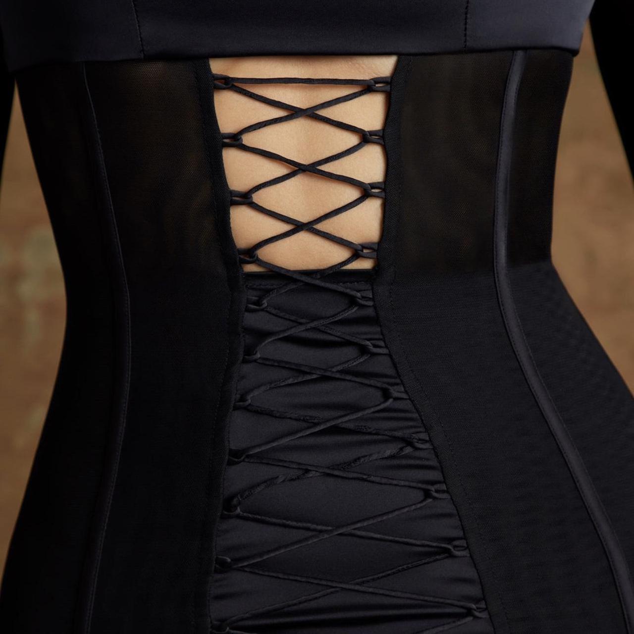 Oh Polly BELKIS Lace-Up Corset mini dress Never... - Depop