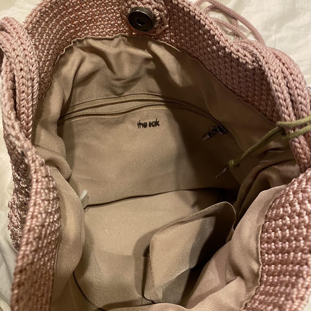 The Sak powder pink crotch bucket bag. With tassels... - Depop