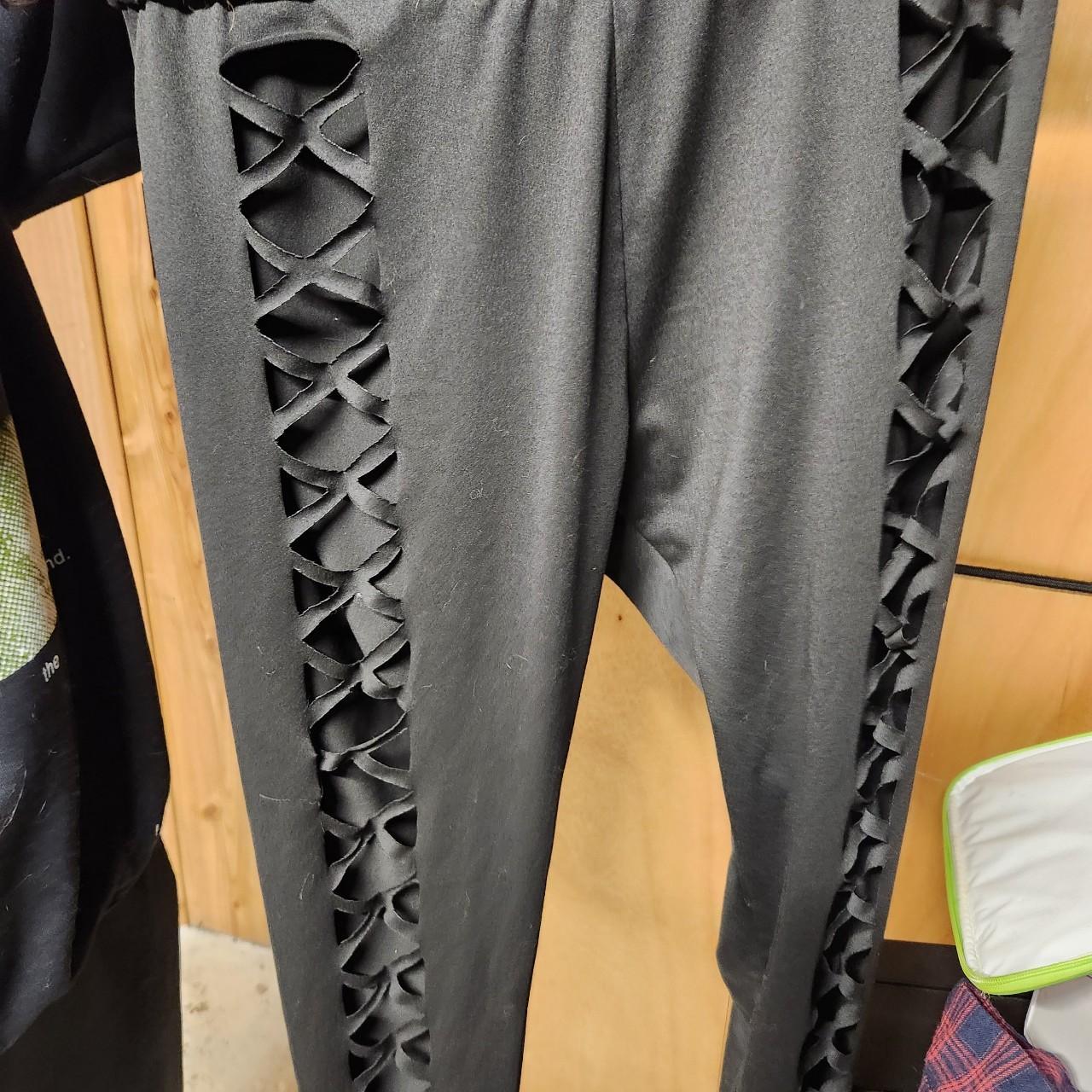 Shein Curve + Plus Women's Black Leggings | Depop