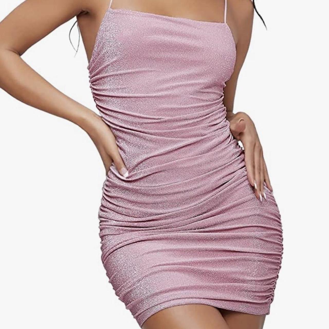 Pink sparkly dress #sparkly #dress #DEPOP #unique - Depop