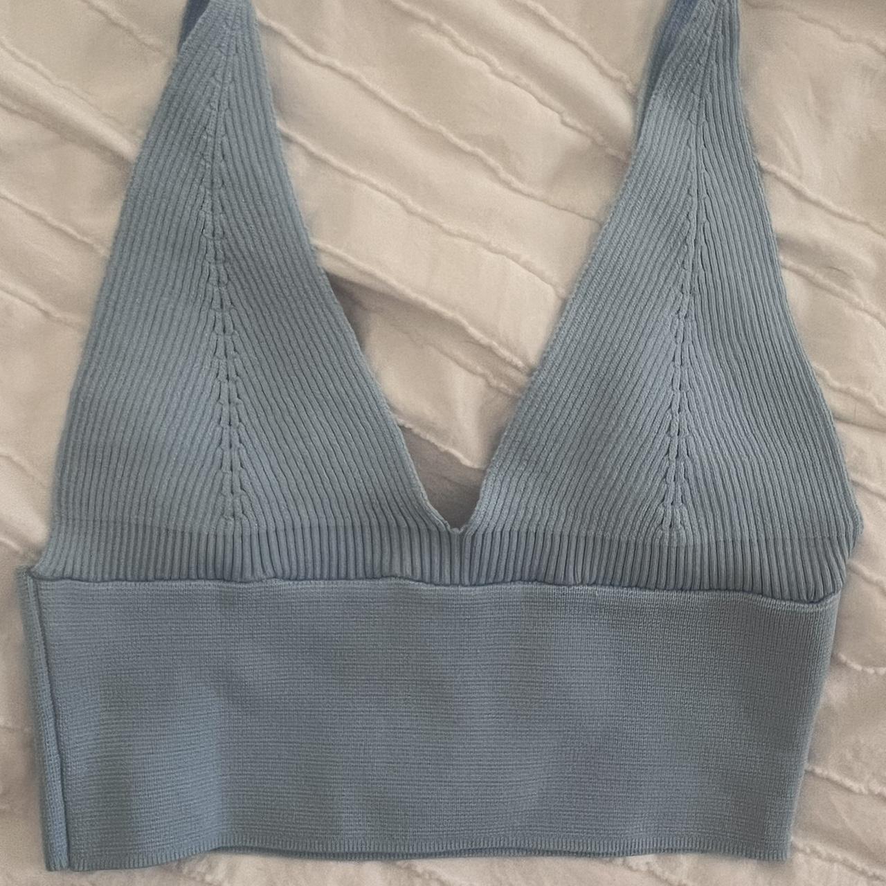 Multicolored Halter Crop Top Bundle Green, Blue and... - Depop