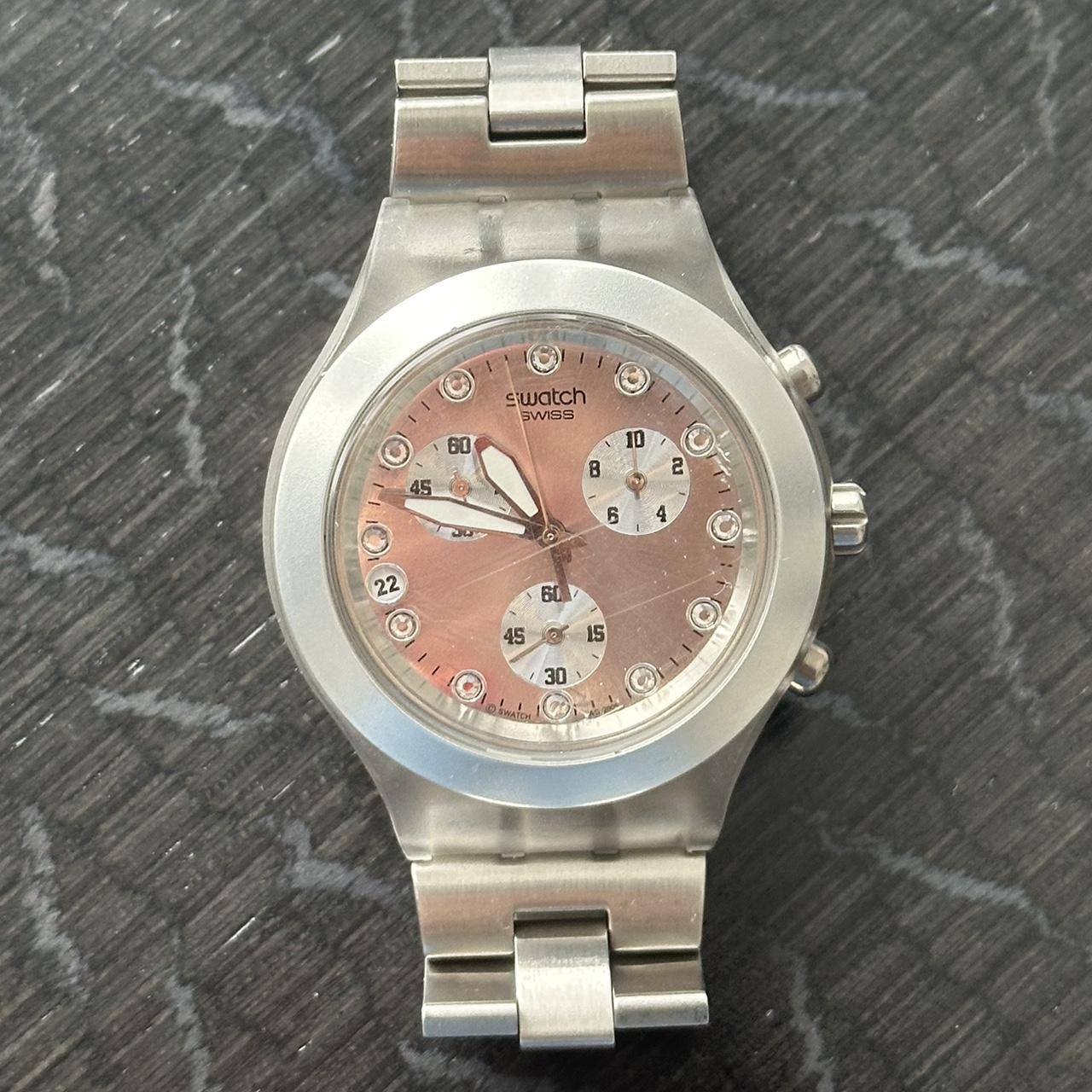 Swatch sterling silver watch #watch #silver #swatch - Depop