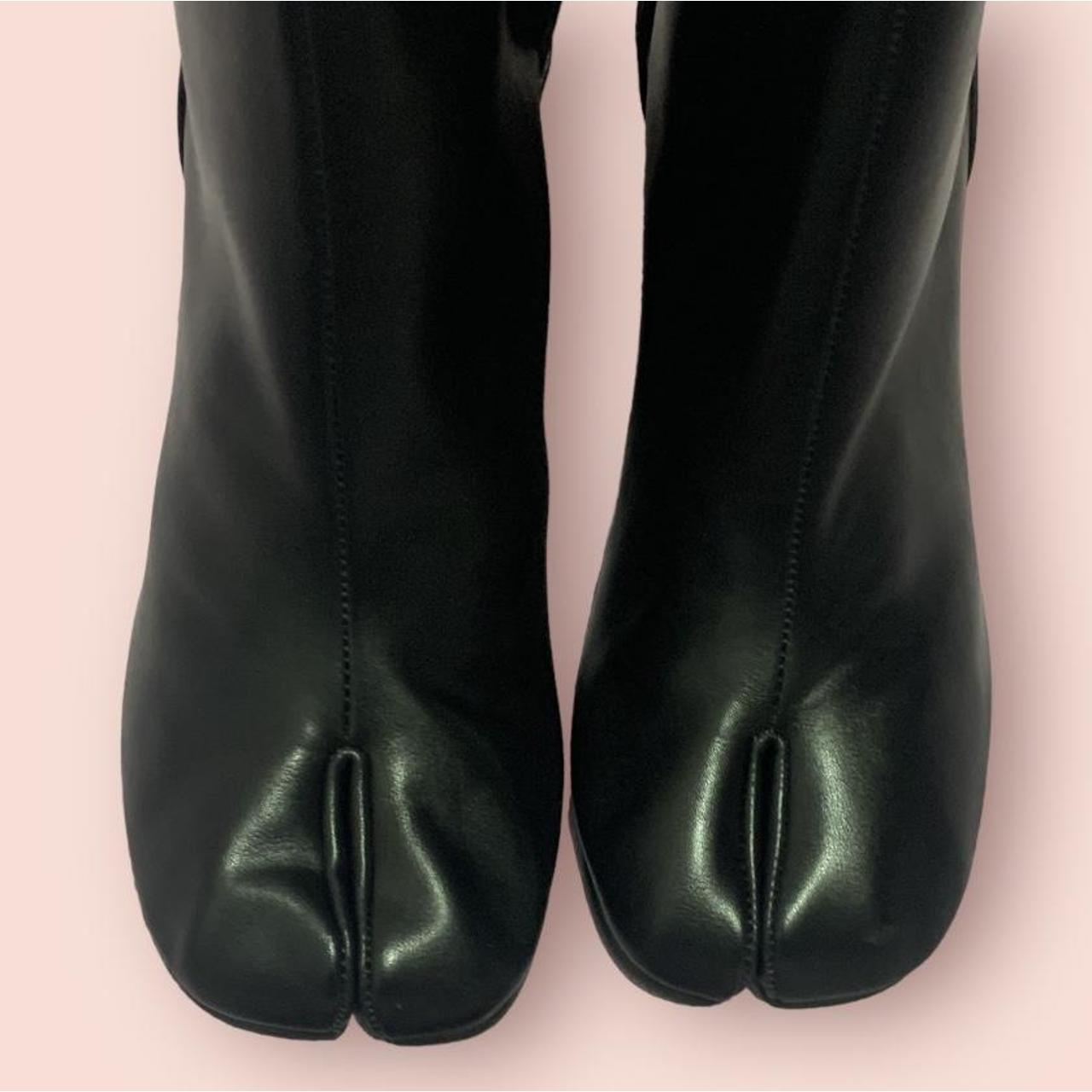 Tabi black leather boots side 7 (true to size) In... - Depop