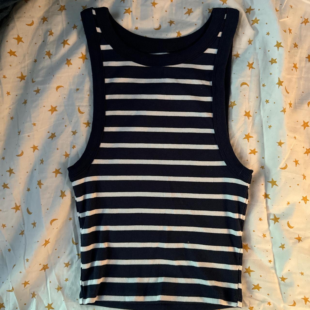 Primark striped tank top 🦈 size small 🦈 no... - Depop