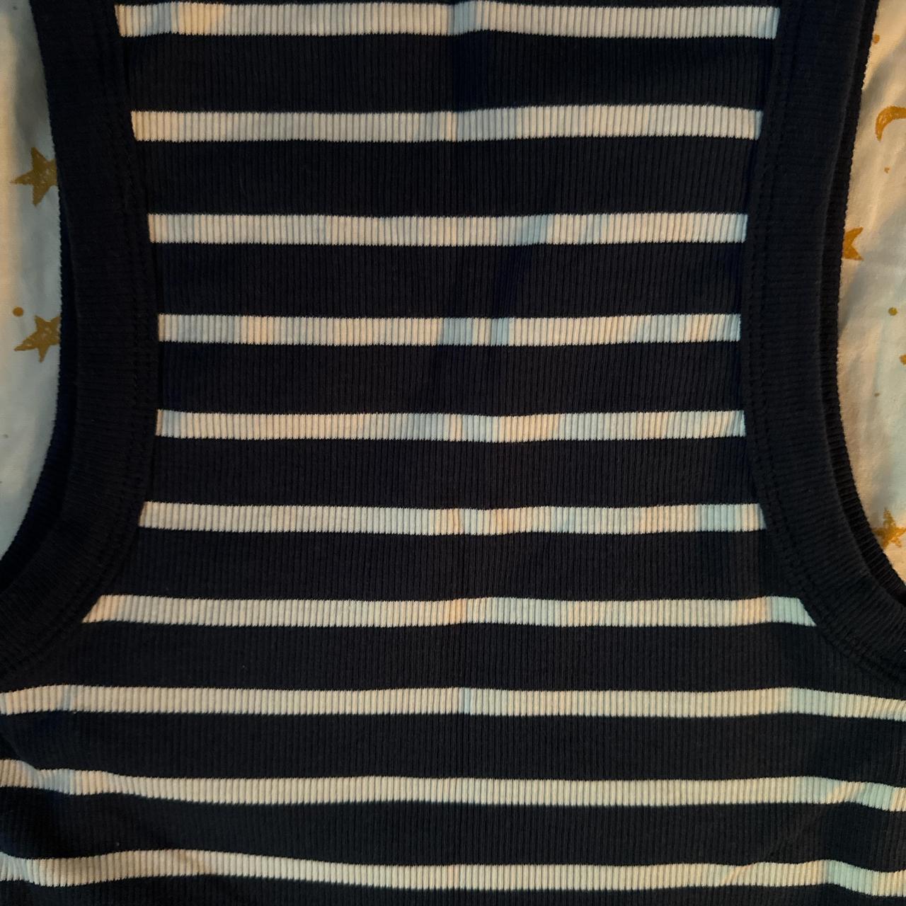 Primark striped tank top 🦈 size small 🦈 no... - Depop