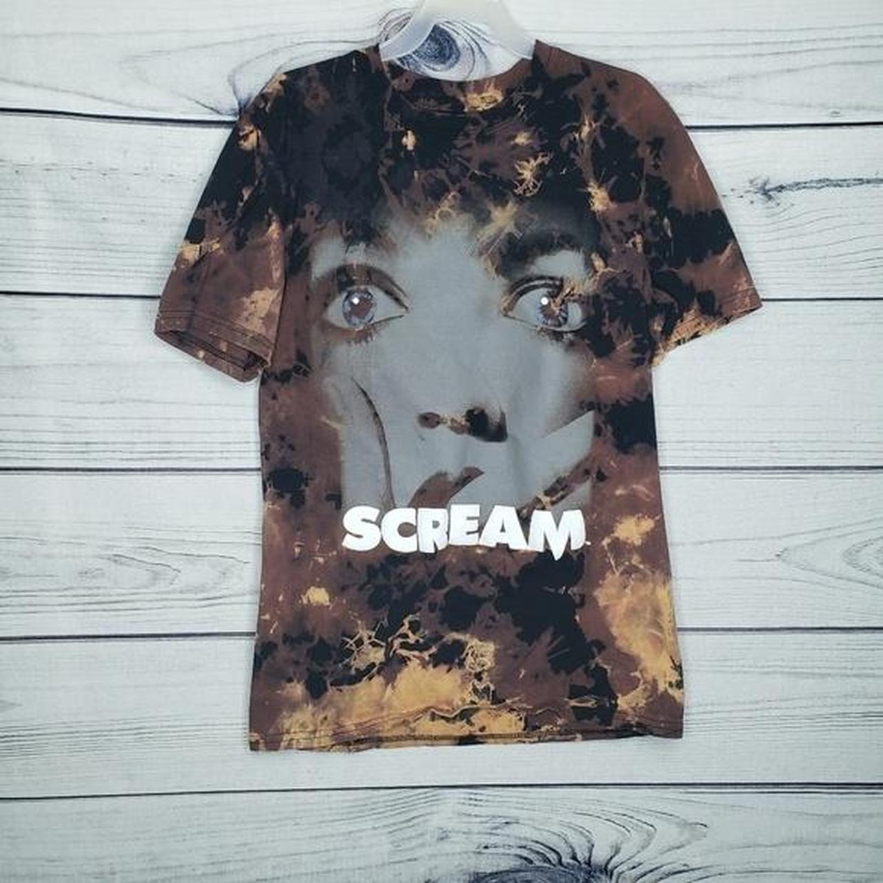 Scream shirt: graphic front, short-sleeved,... - Depop