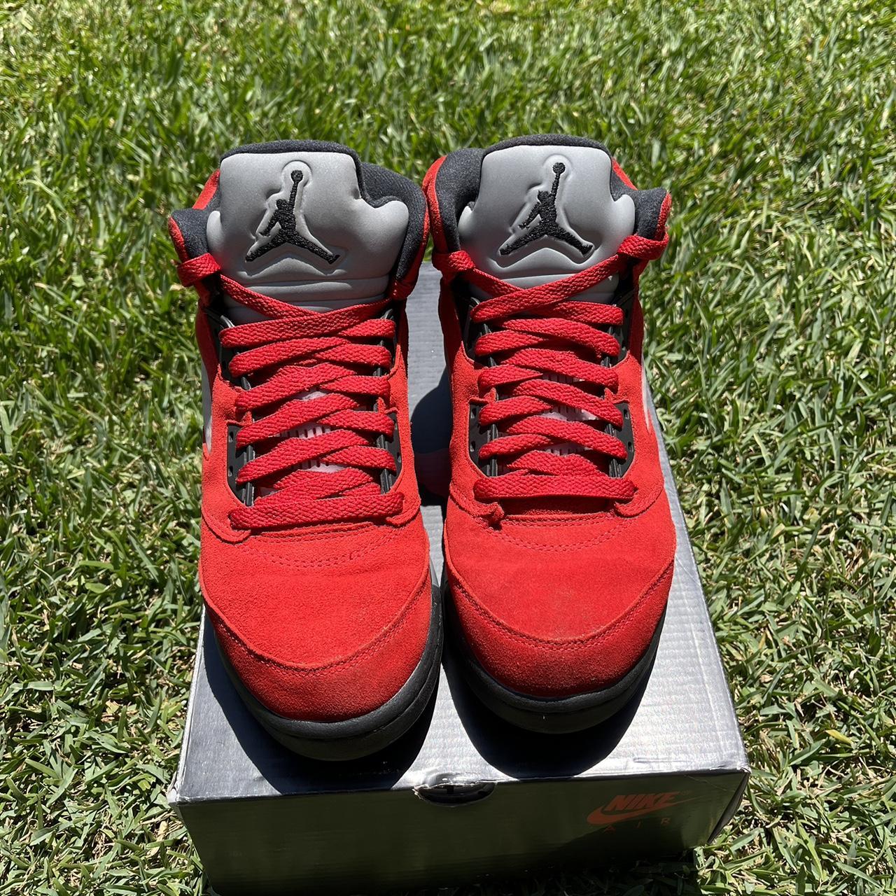 Jordan 5 GS Raging Bull -Size 7Y/8.5W -Condition:... - Depop