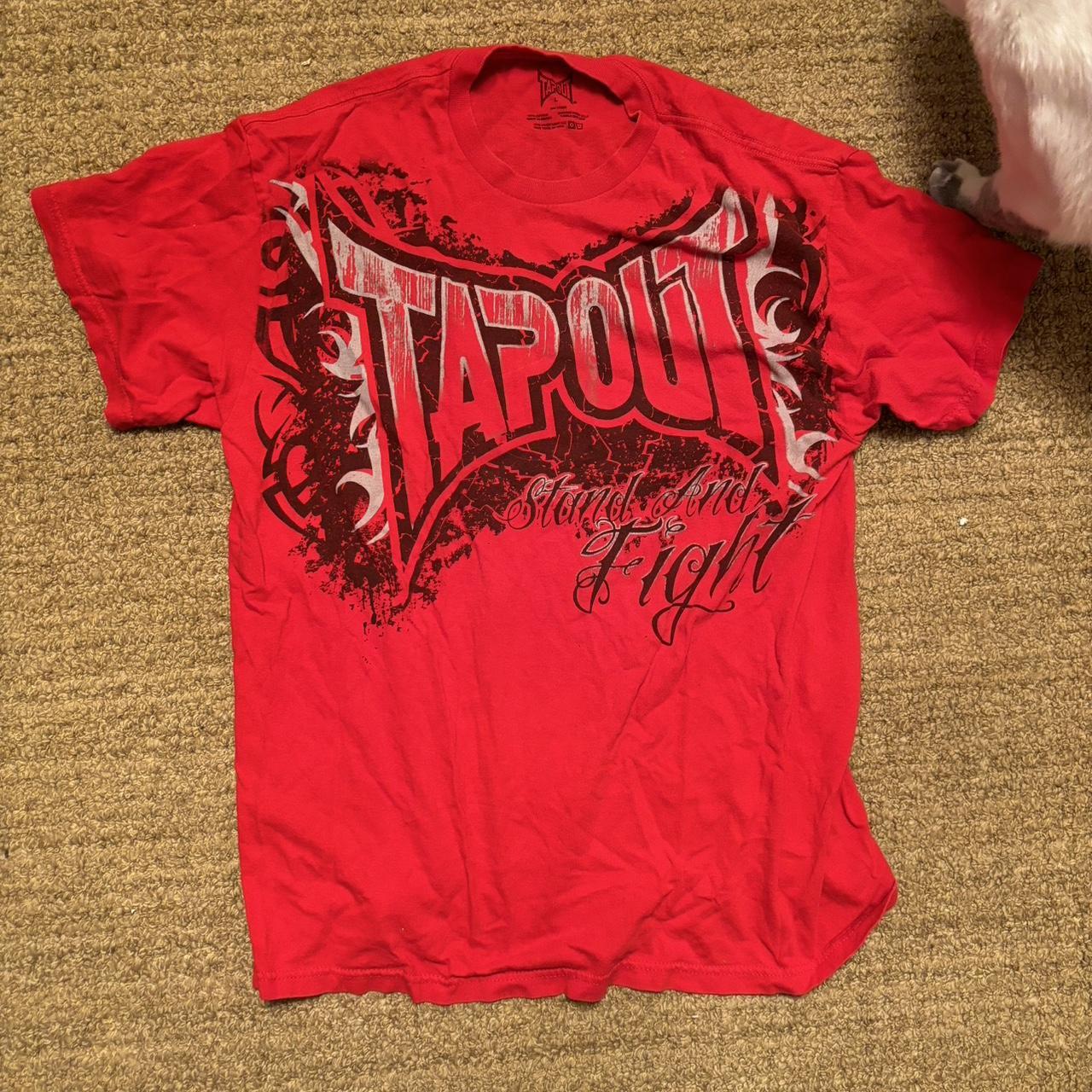 Rare vintage Tapout graphic tee #mallgoth #grunge... - Depop