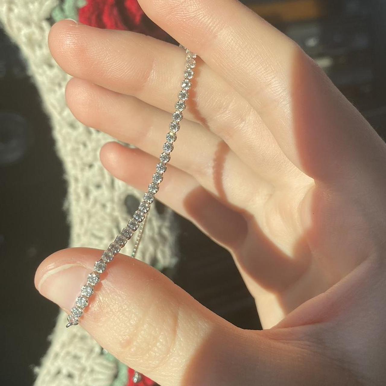 Beautiful Pandora sparkling slider tennis... - Depop
