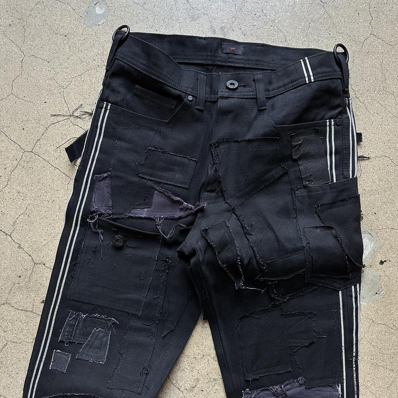 ANT/ANTI Crazy Patchwork Selvedge Denim 100%... | Depop