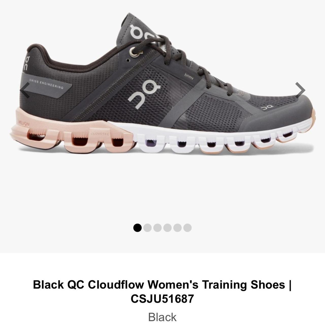 black qc cloudflow women’s training shoes - used but... - Depop