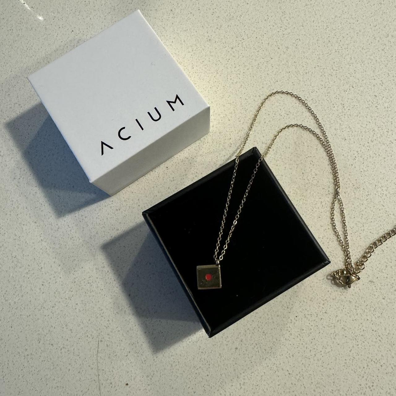 ACIUM dice Necklace condition: Brand... - Depop