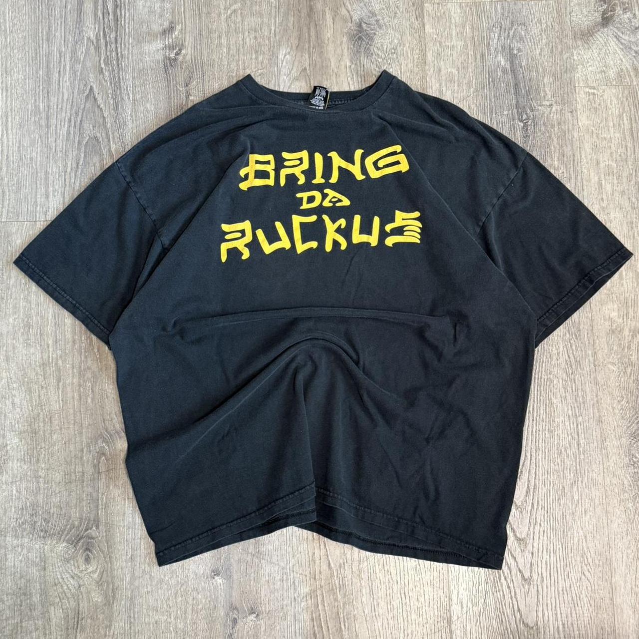 RARE Y2k Black and yellow Wu-Tang Clan Bring Da... | Depop