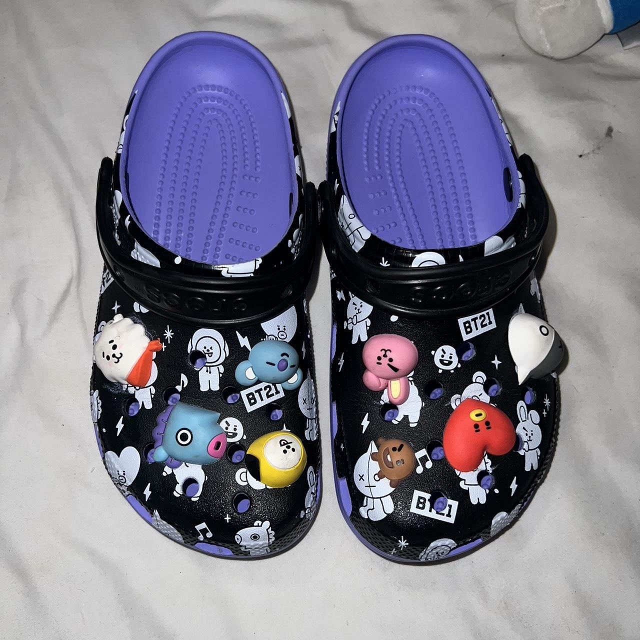 BT21 x Crocs *PLEASE MESSAGE B4 BUYING* - worn a... - Depop