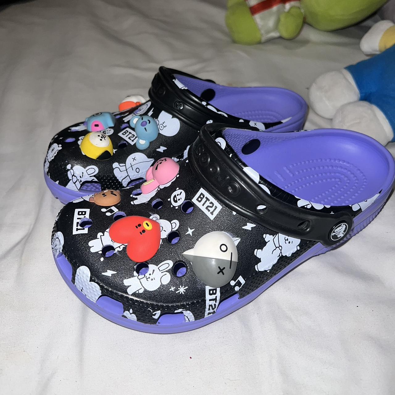 BT21 x Crocs *PLEASE MESSAGE B4 BUYING* - worn a... - Depop