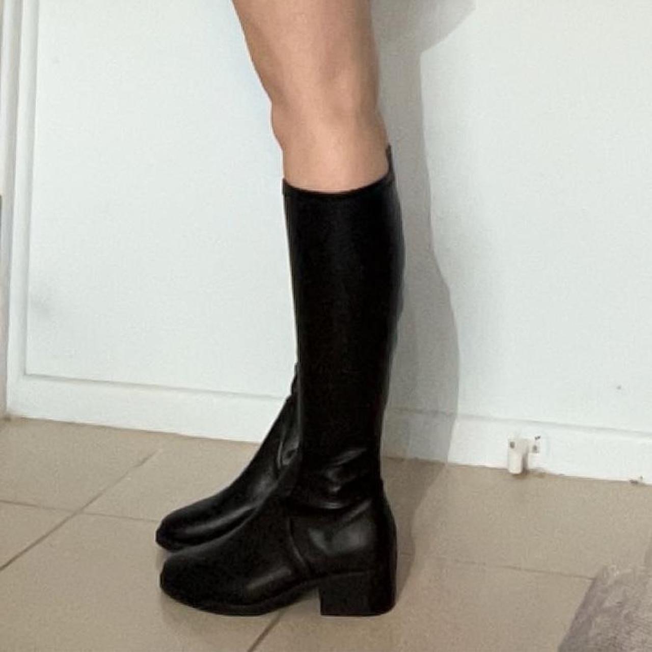 Back knee high boots from spendless shoes. Never... - Depop