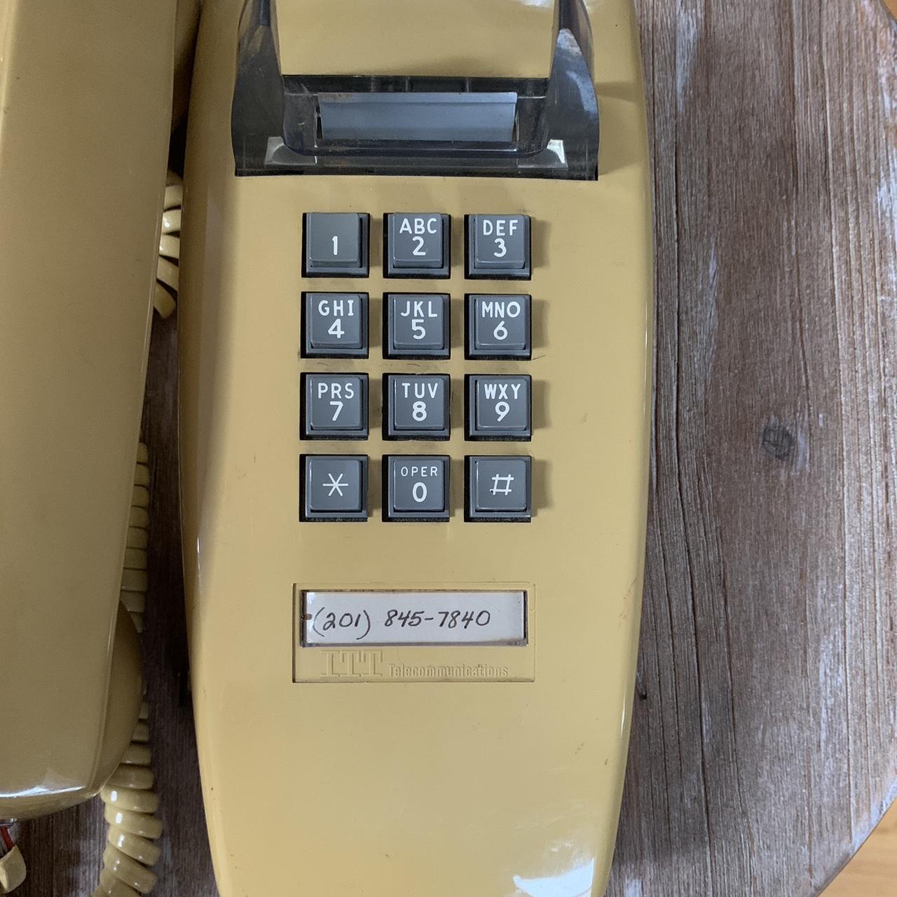 Harvest gold wall telephone circa 1970’s with 6’... - Depop