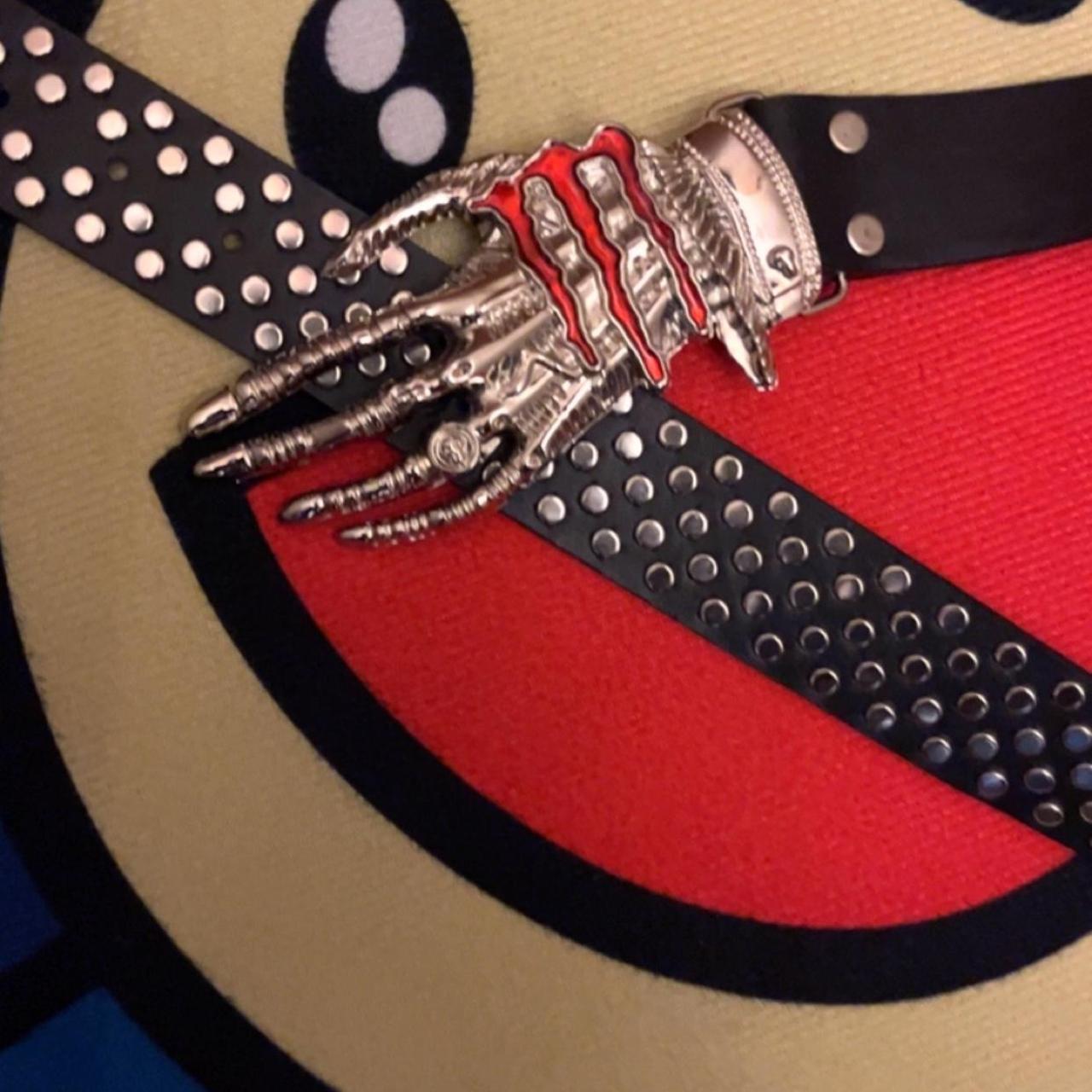 Y2k thriftied Monster energy belt. (idk... - Depop