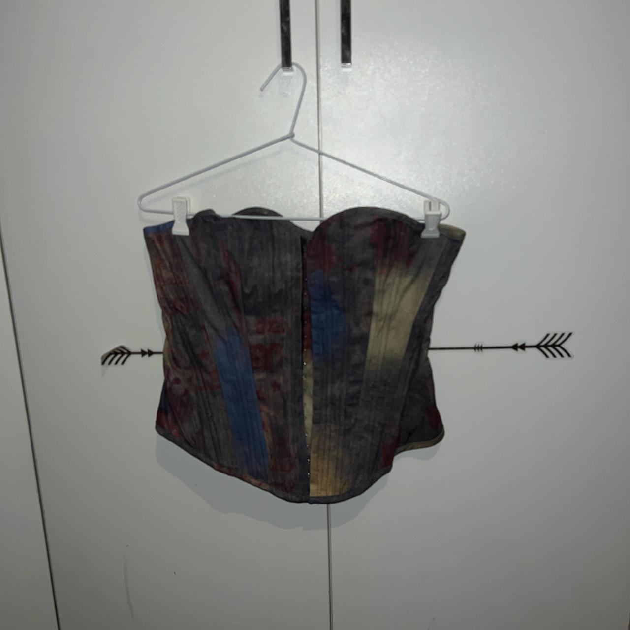 tigermist rainbow corset - size l - corset style -... | Depop
