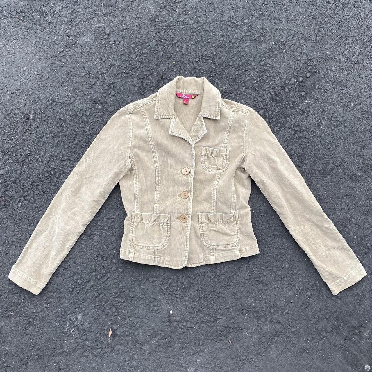 SO Clothing Women's Tan and Brown Jacket | Depop