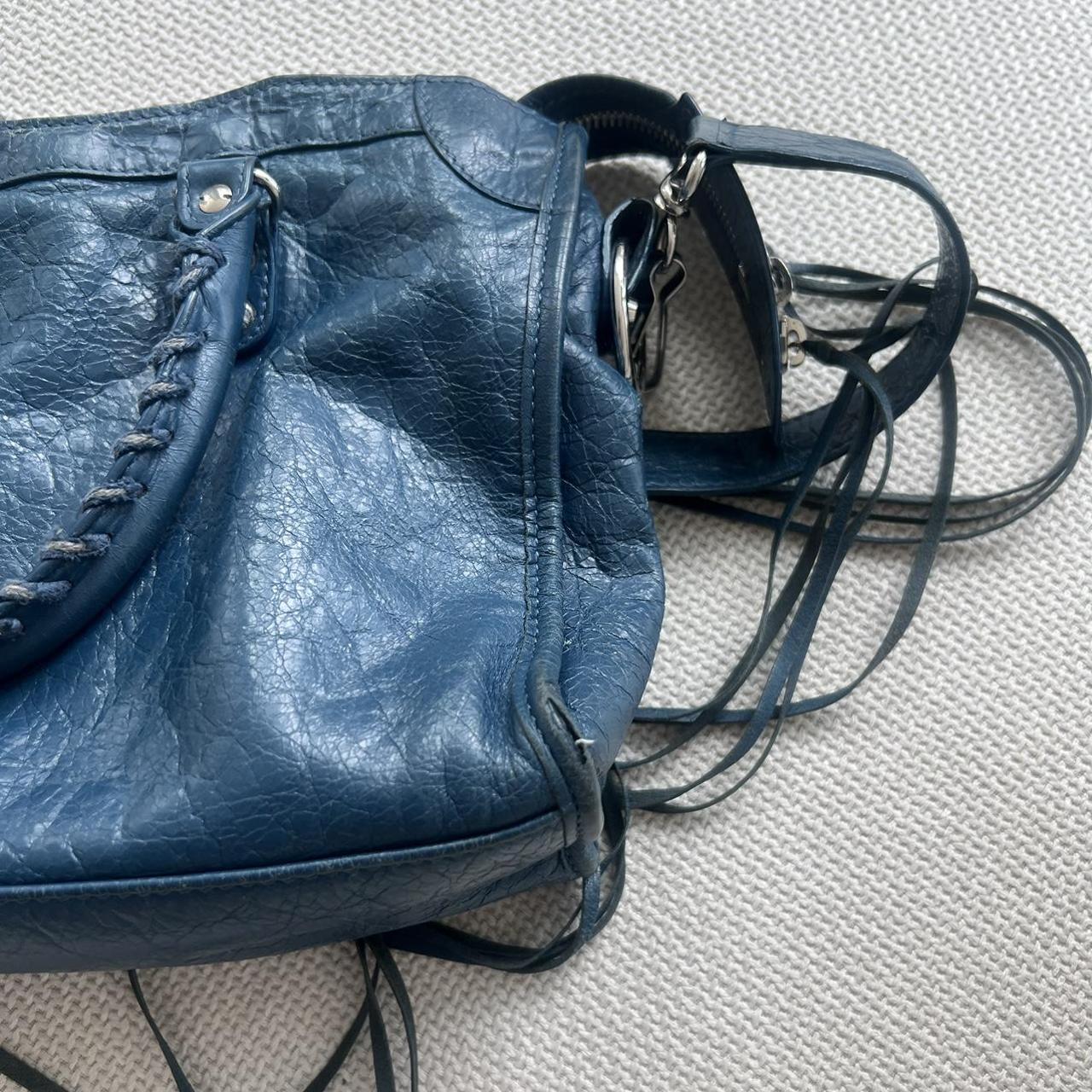 BALENCIAGA navy blue / dark blue city bag in great... - Depop