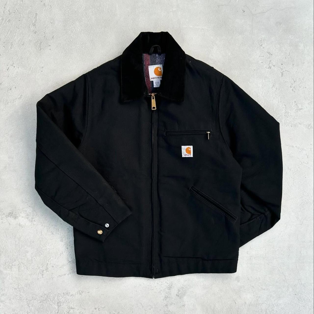 **Perfect Black Carhartt Detroit Jacket Helmets... - Depop