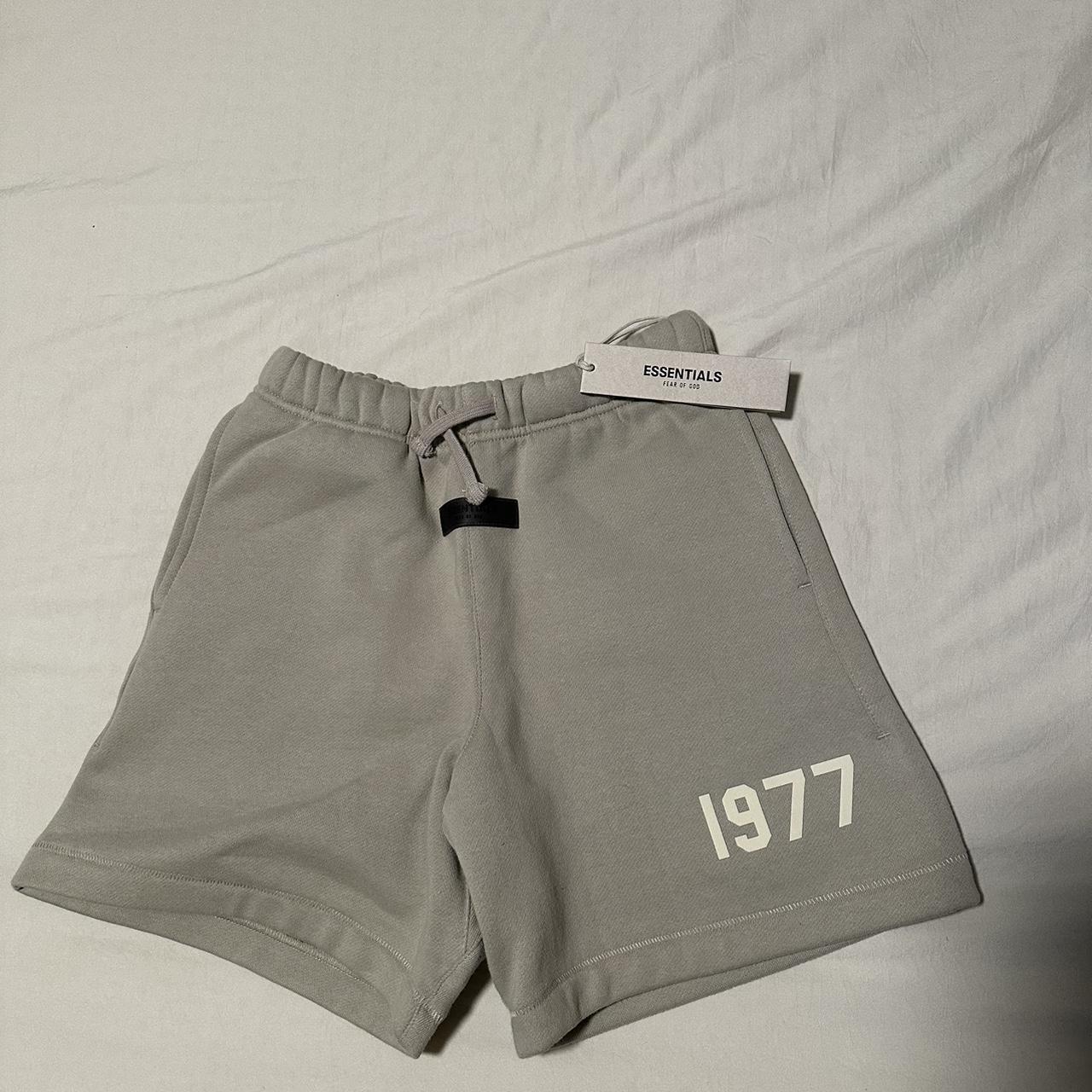 Dark Beige Essentials Shorts NWT, never worn.... - Depop